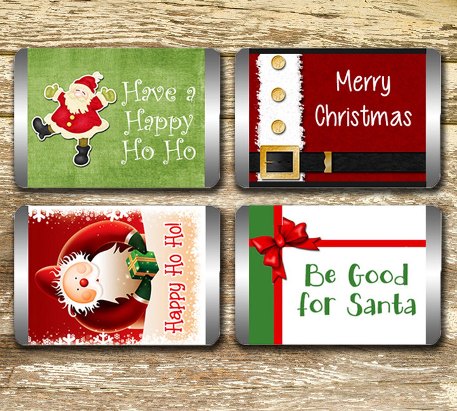 Mini Candy Bar Wrappers - Christmas Candy Wrappers, Christmas Wrapper ...