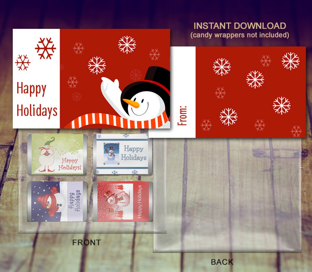 Christmas Favor Bag Toppers, Christmas Treat Bag Toppers, Cello Bag ...