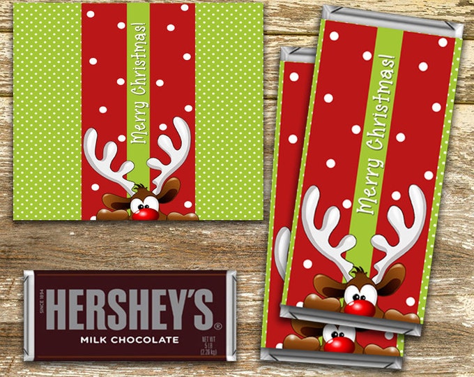 Christmas Candy Bar Wrapper, Christmas Teacher Gift, Sticking Stuffer ...