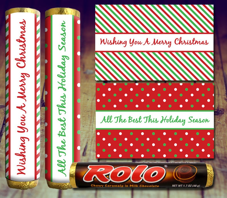 Christmas Candy Wrapper - Rolo Candy Wrapper, Christmas Wrapper ...
