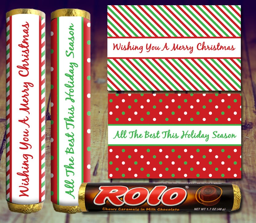 Christmas Candy Wrapper - Rolo Candy Wrapper, Christmas Wrapper ...