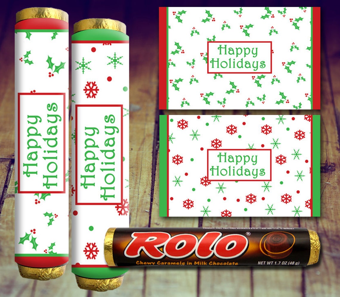 Christmas Candy Wrapper Rolo Candy Wrapper, Christmas Wrapper ...