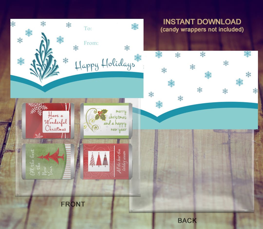 Christmas Favor Bag Toppers, Christmas Treat Bag Toppers, Christmas ...