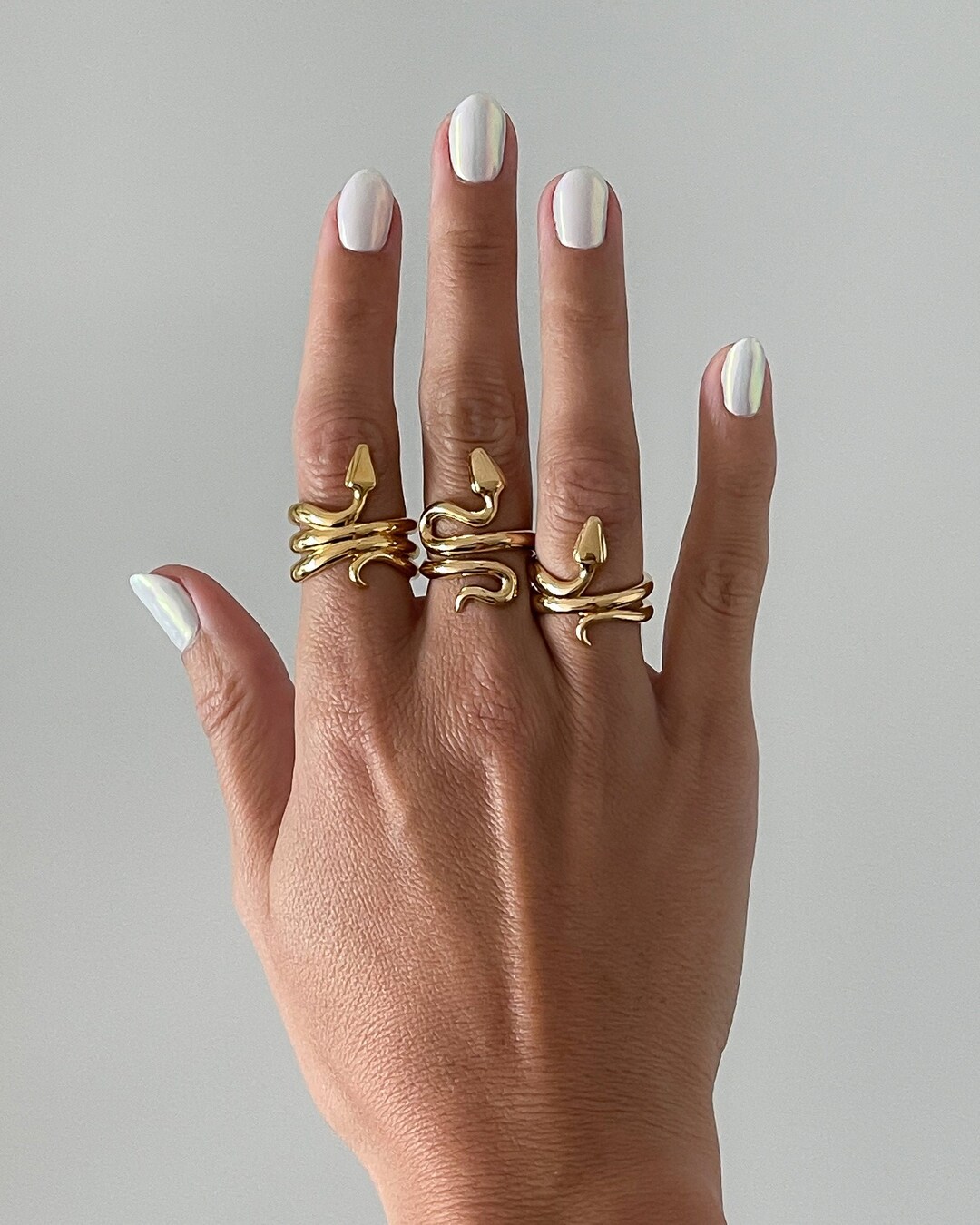 Žaltys Snake Ring • Single, Double or Triple Wrap • Wealth, Fertility ...