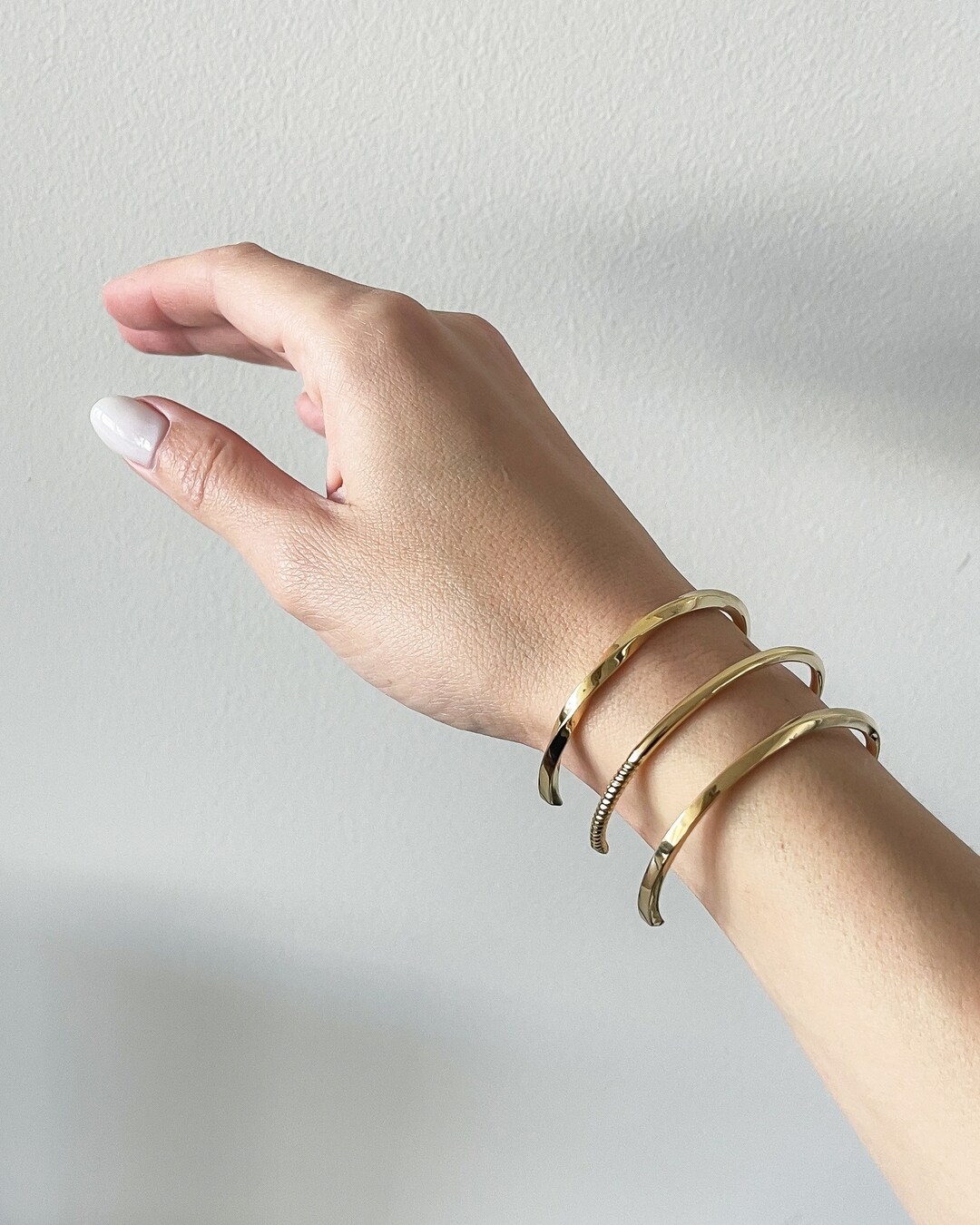 Viking Rune Arm Ring • Sleek + Modern Oath Cuff Bracelet • 3 Styles ...