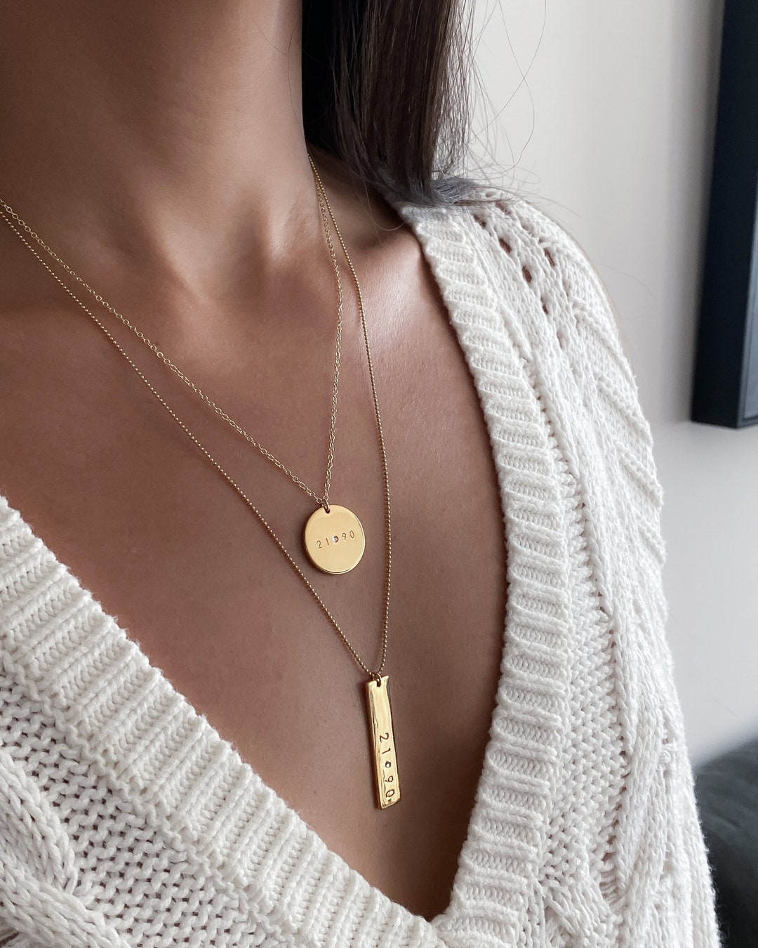 21/90 Motivational Lifestyle Necklace - Goals + Resolutions + Positive ...