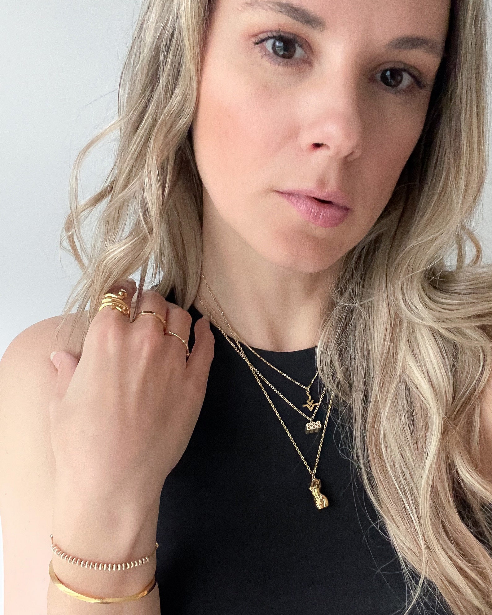 Angel Number Necklace • Feminine + Delicate Triple Numerology Pendants ...