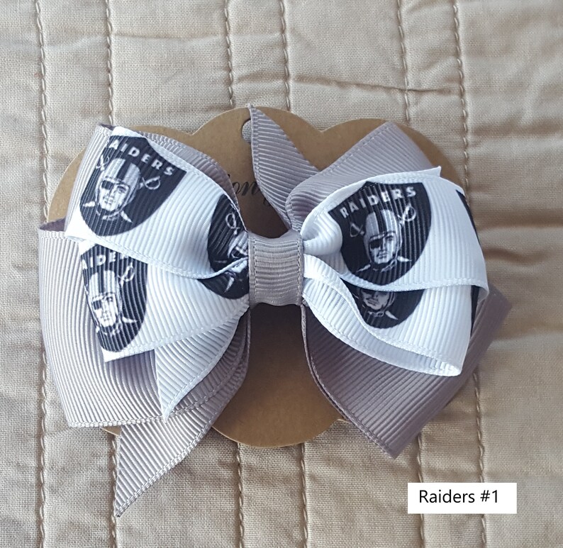 Inspired by the Las Vegas Raiders - Hair Bows - Etsy