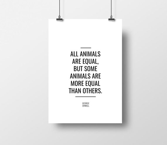 Animal Farm Short Quotes Funny Political Stickers Animal Farm Pig