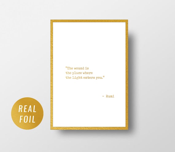 Rumi Light Poem Light Quote Rumi Poetry Poetry Poster | Etsy
