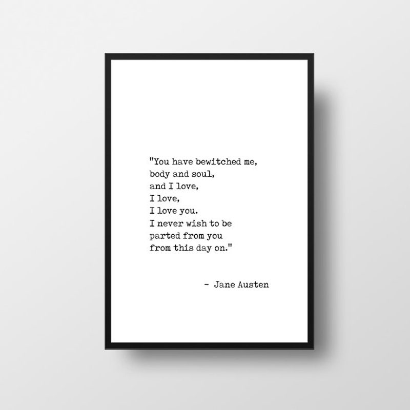 Jane Austen Poster - Etsy
