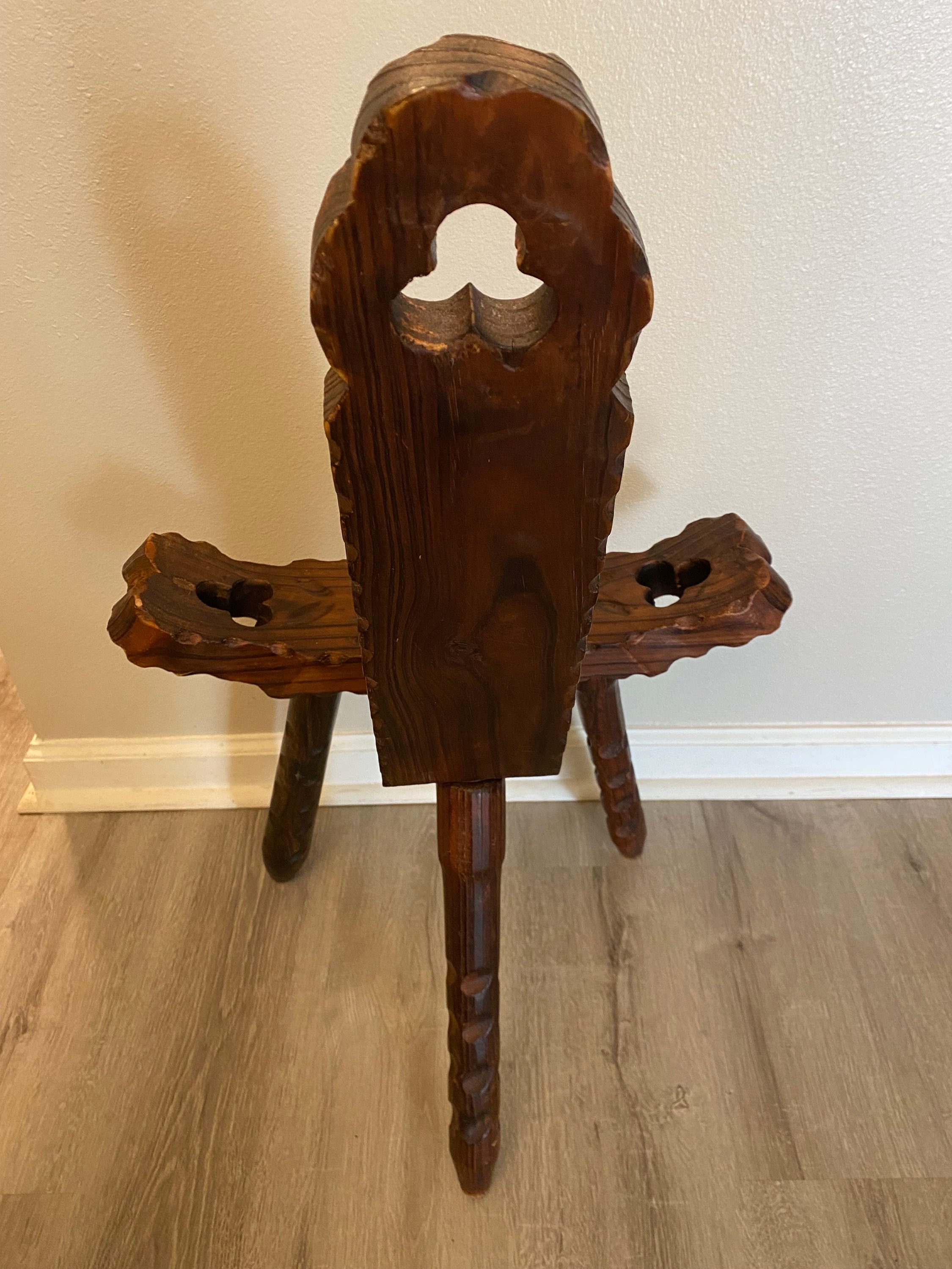 Rustic Three Legged Birthing Chair Spanish Style - Etsy