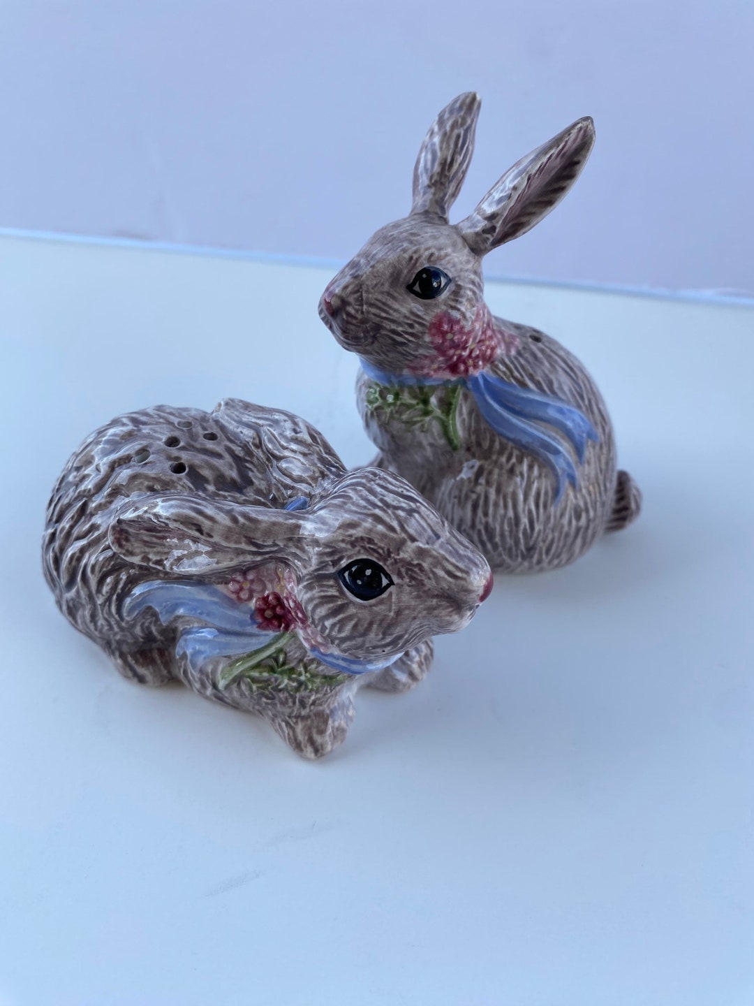 Danna Cullen's Meadow Bunny Salt & Pepper Shakers for Zrike - Etsy