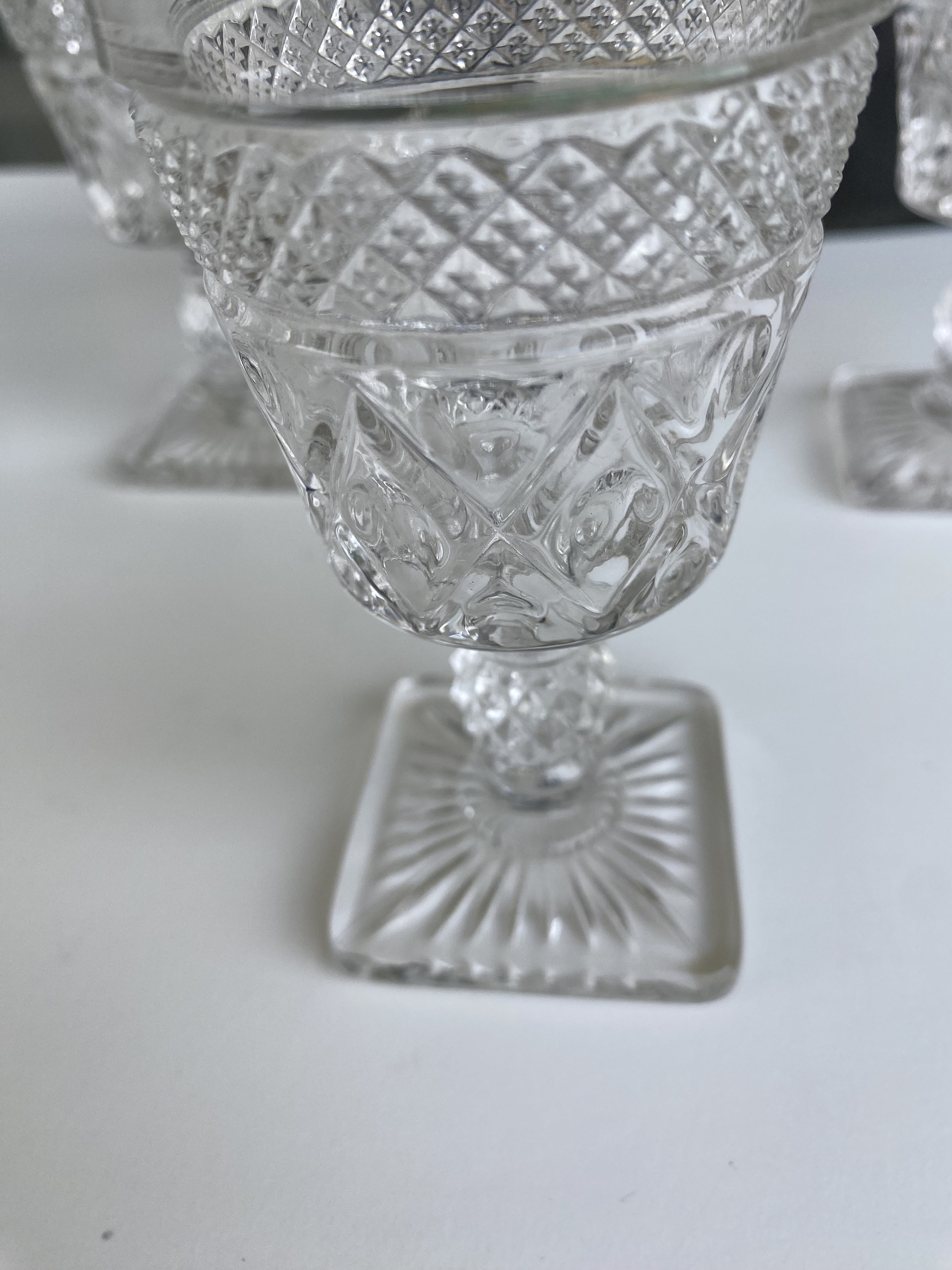 Imperial Cape Cod Wafer Stem Thumbprint Sherry Wine Glasses Set/4 - Etsy
