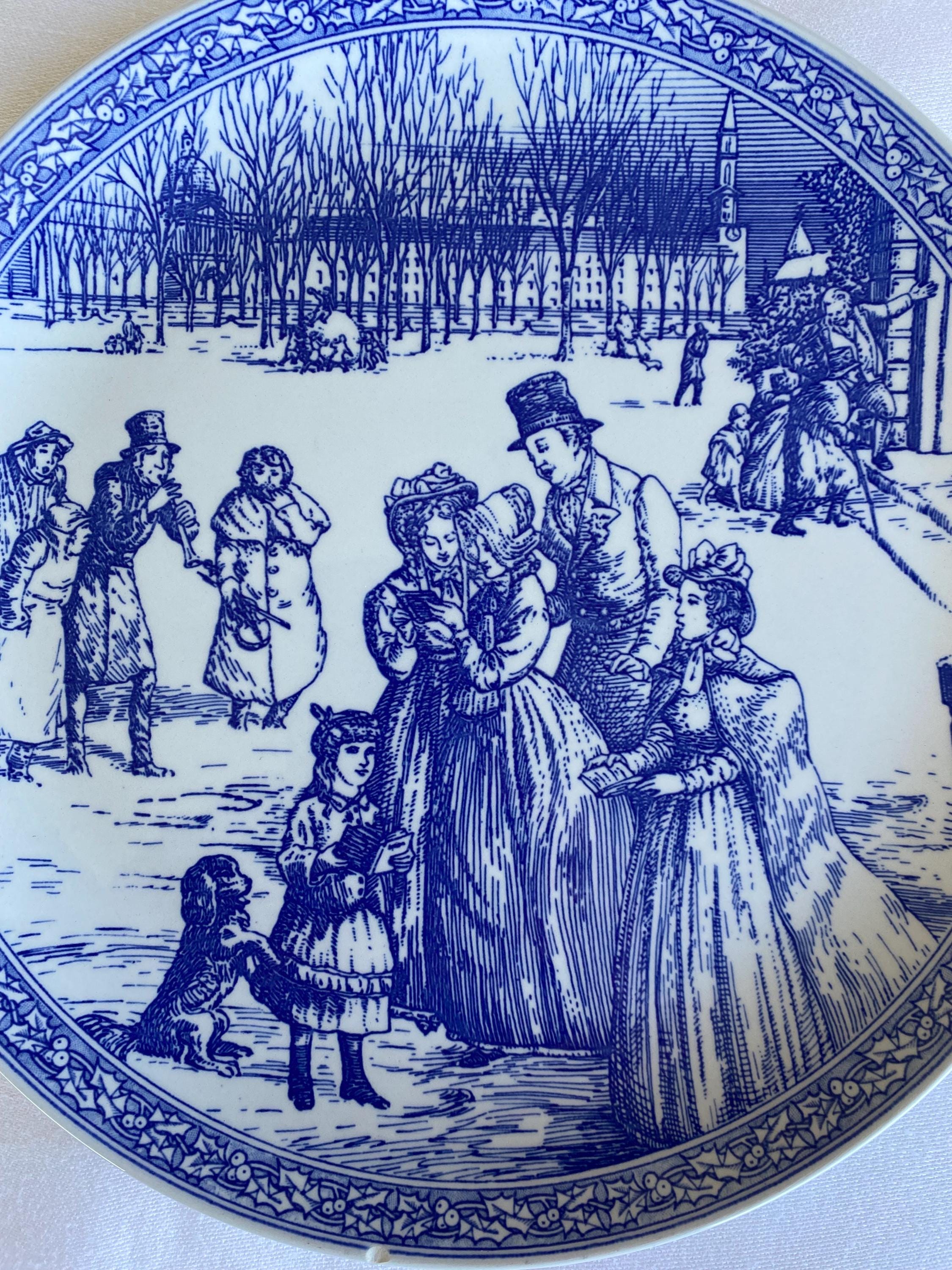 Spode the Blue Room Collection Christmas Plate Number 5 Victorian ...
