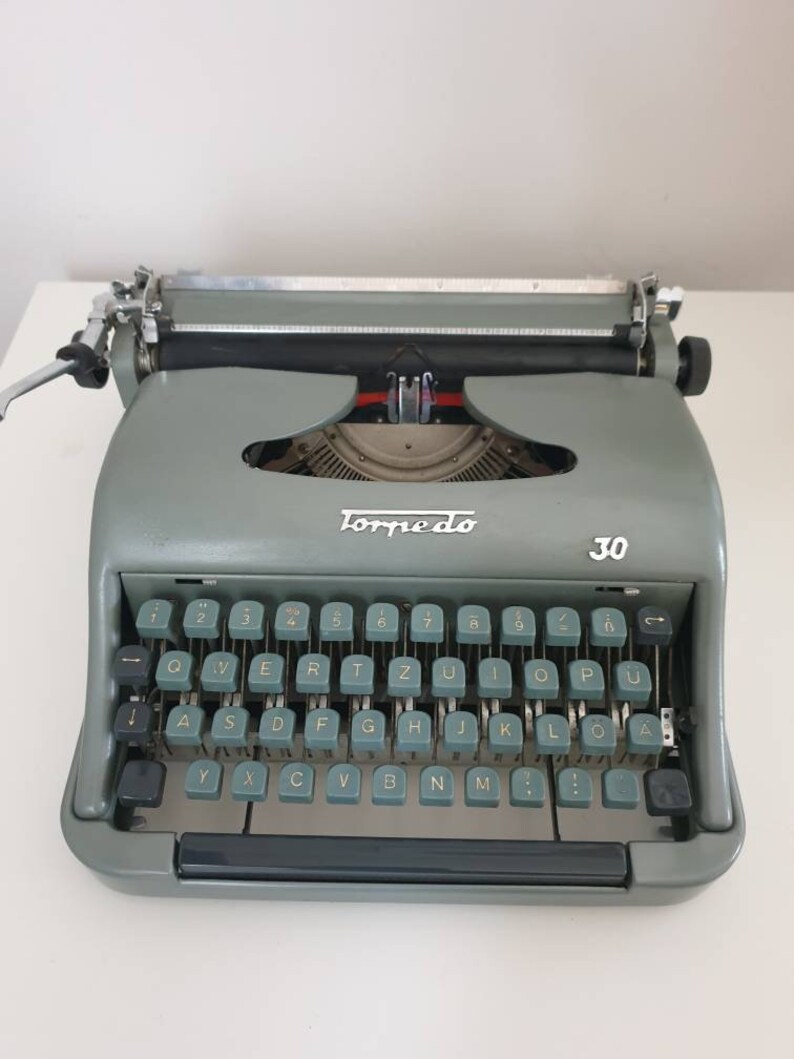 Vintage Green Typewriter Torpedo 30 Typewriter Working - Etsy