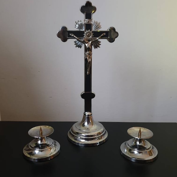 Jesus Statue Metal Cross - Etsy