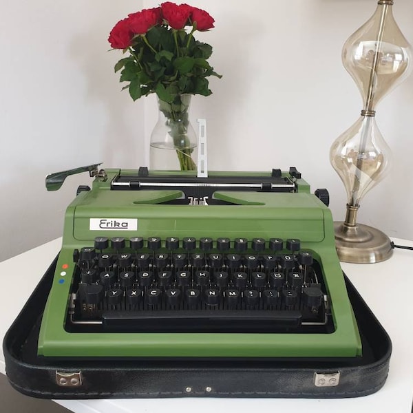 Green Typewriter - Etsy
