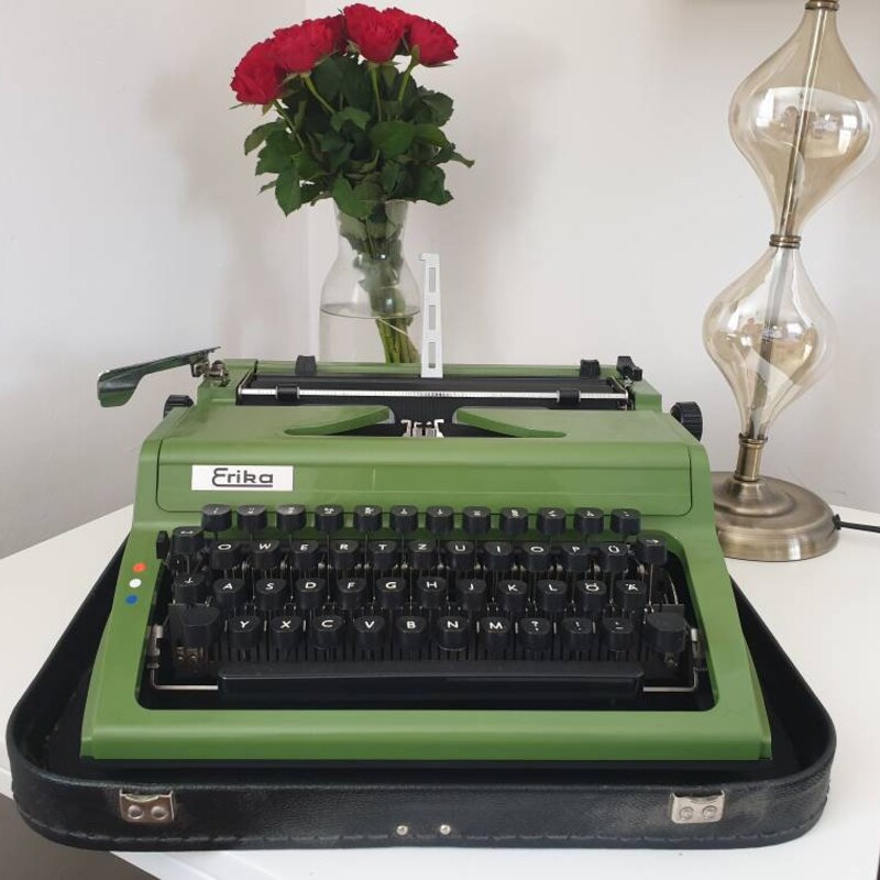Green Typewriter - Etsy