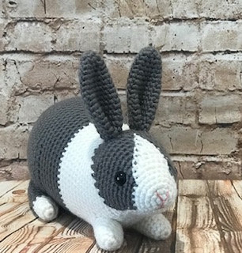 Crochet Dutch Rabbit Animal Toy Handmade Gift - Etsy