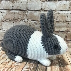 Crochet Dutch Rabbit Animal Toy Handmade Gift - Etsy