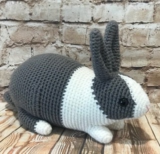 Crochet Dutch Rabbit Animal Toy Handmade Gift - Etsy