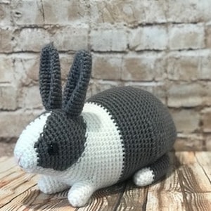 Crochet Dutch Rabbit Animal Toy Handmade Gift - Etsy