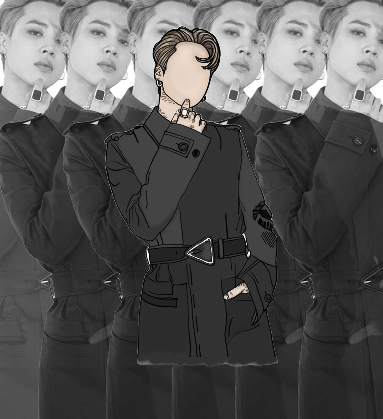 Jimin Stickers BTS Stickers BTS Fan Art KPOP Fan Art - Etsy UK