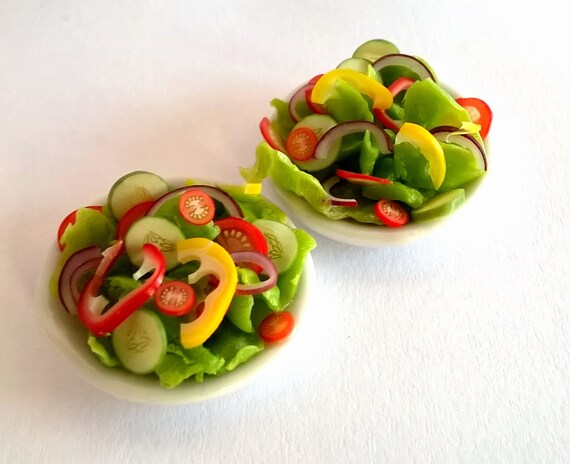 Miniature Salad Miniatures Dolls & Miniatures Art & Collectibles etna ...