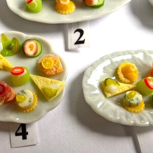 Dolls House Food ; Miniature Food - 1:12 Scale - OOAK Canapés ...