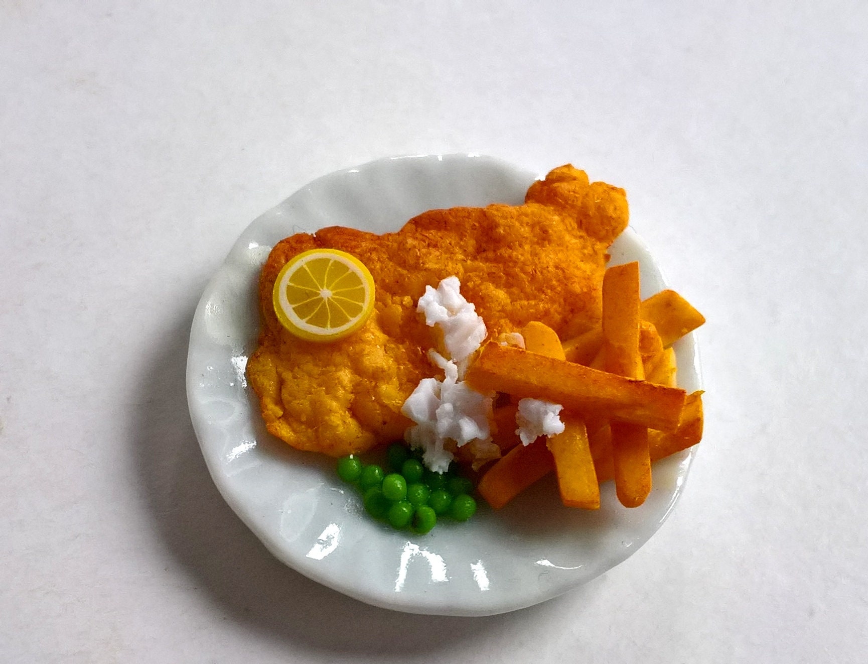 scale one inch salmon,Incredible Detail Dollhouse miniature salmon,fish ...