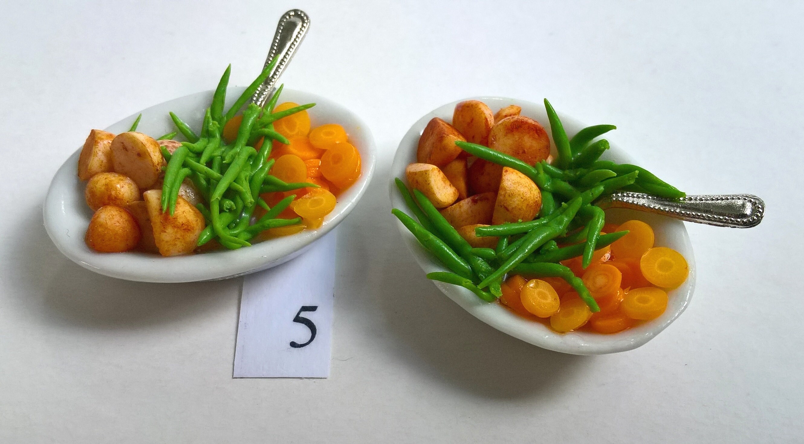 Dolls House Food: Miniature Food China Serving Dishes of | Etsy UK