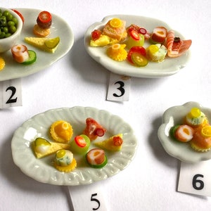 Dolls House Food ; Miniature Food - 1:12 Scale - OOAK Canapés ...