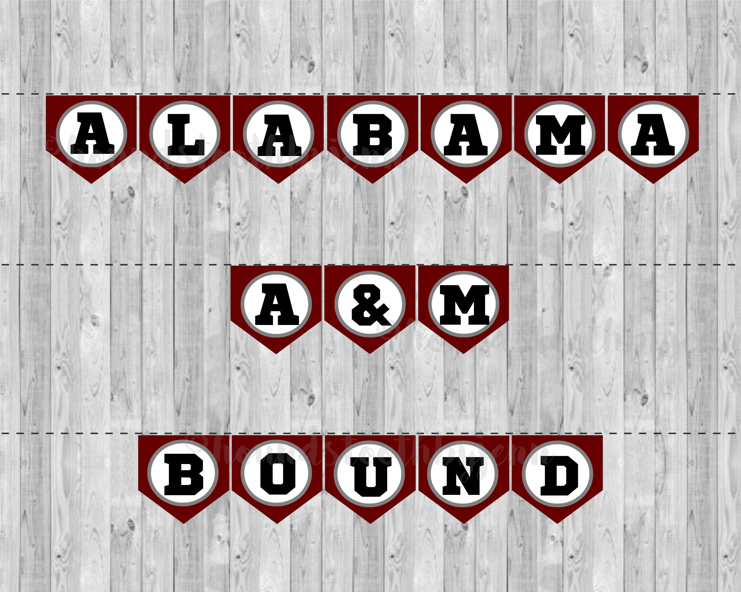 ALABAMA A&M BOUND Printable Banner Make-Your-Own Aamu | Etsy ALABAMA A&M BOUND Printable Banner Make-Your-Own Aamu | Etsy