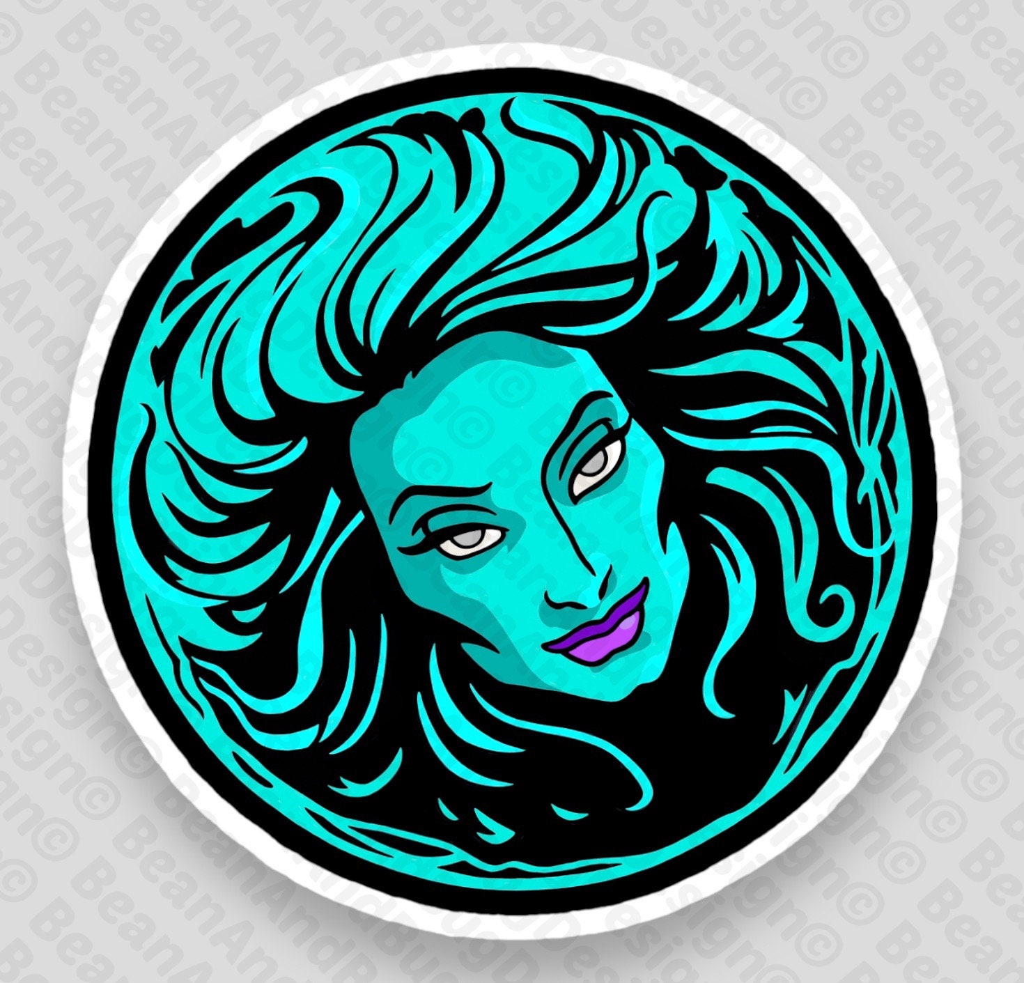 Fanart the Haunted Mansion's Madame Leota Cricut-ready PNG/SVG Digital ...