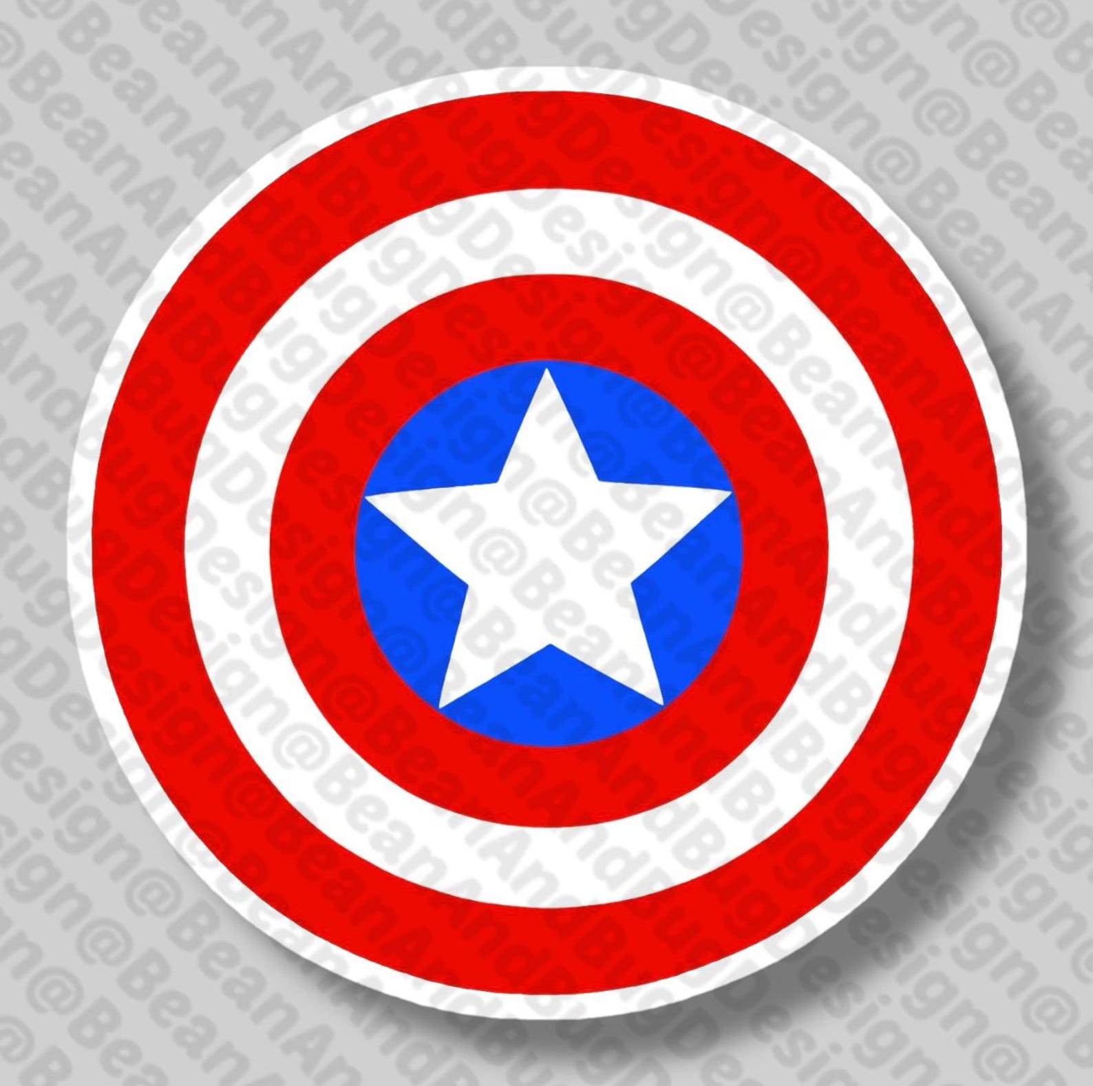 Fanart Custom Cap America Shield: Cricut-ready Digital Files (JPG/PNG ...