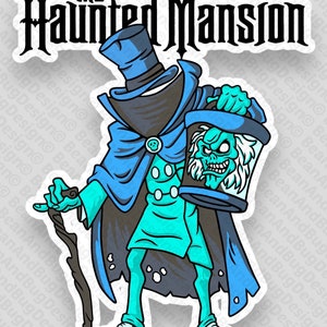 Fanart Hatbox Ghost Haunted Mansion Cricut-ready PNG/SVG Digital Files ...