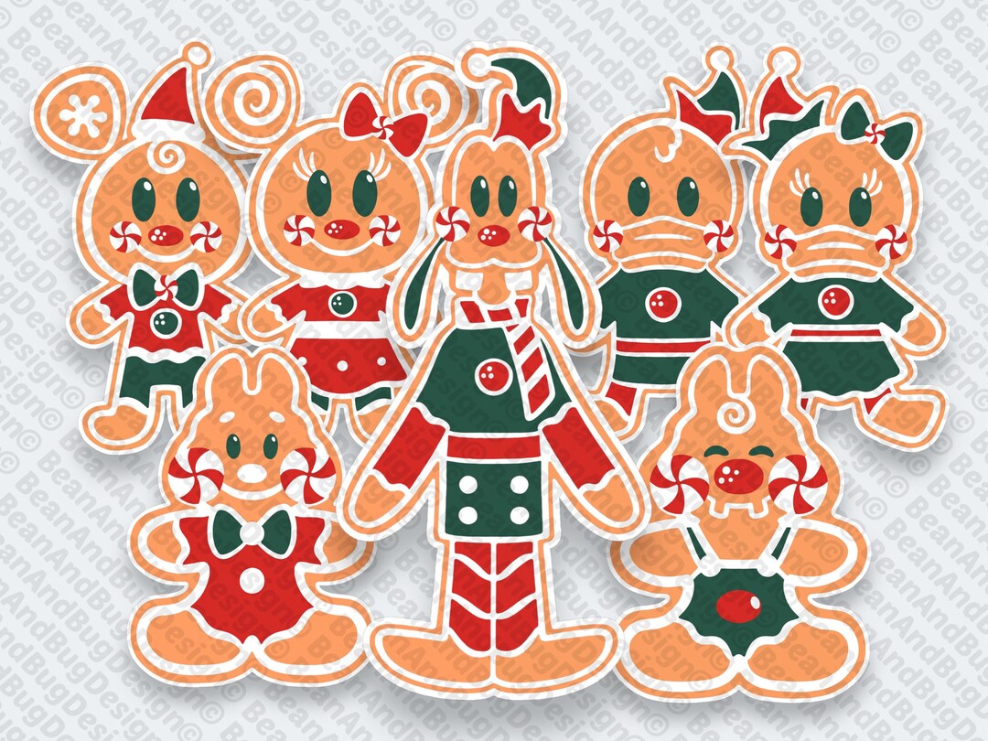 Fanart Merry Christmas Gingerbread Friends Collection Cricut-ready JPG ...