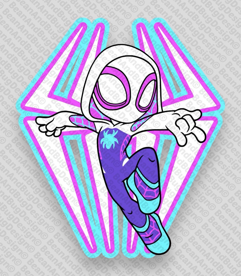 Fanart Ghost Spider Shield Cricut-ready JPG/PNG/SVG Digital Files Pack ...