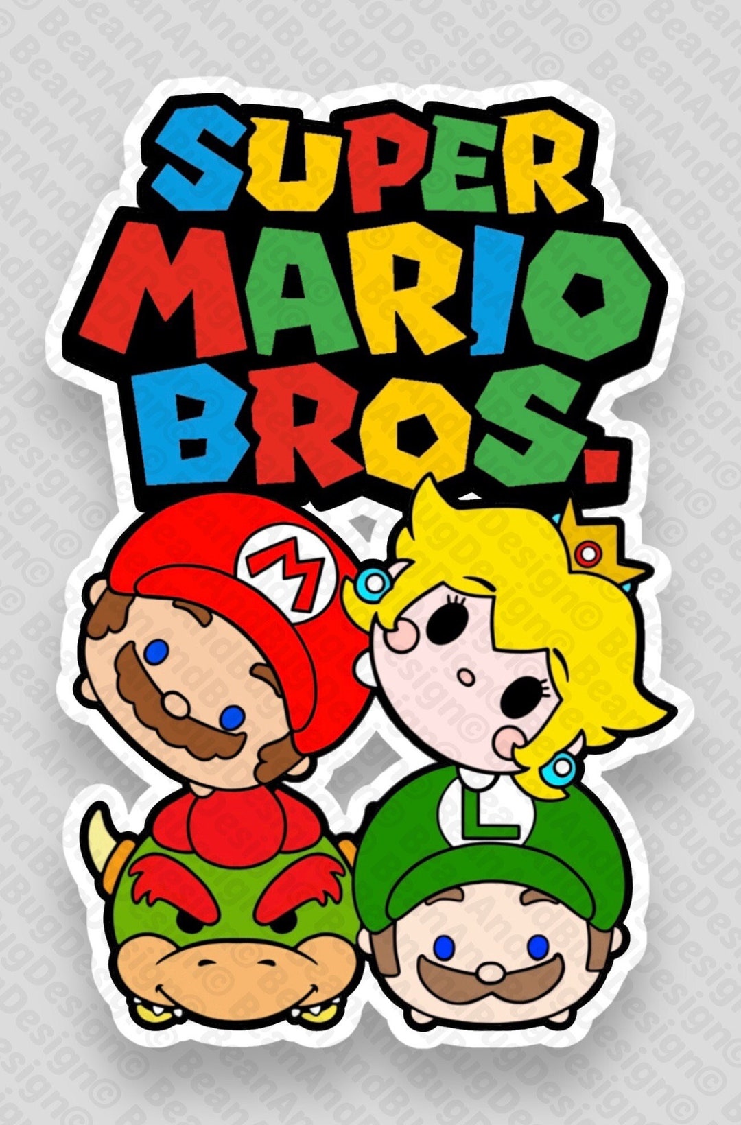 Fanart Super Mario Bros Tsum Tsum Cricut-ready JPG/PNG/SVG Digital ...