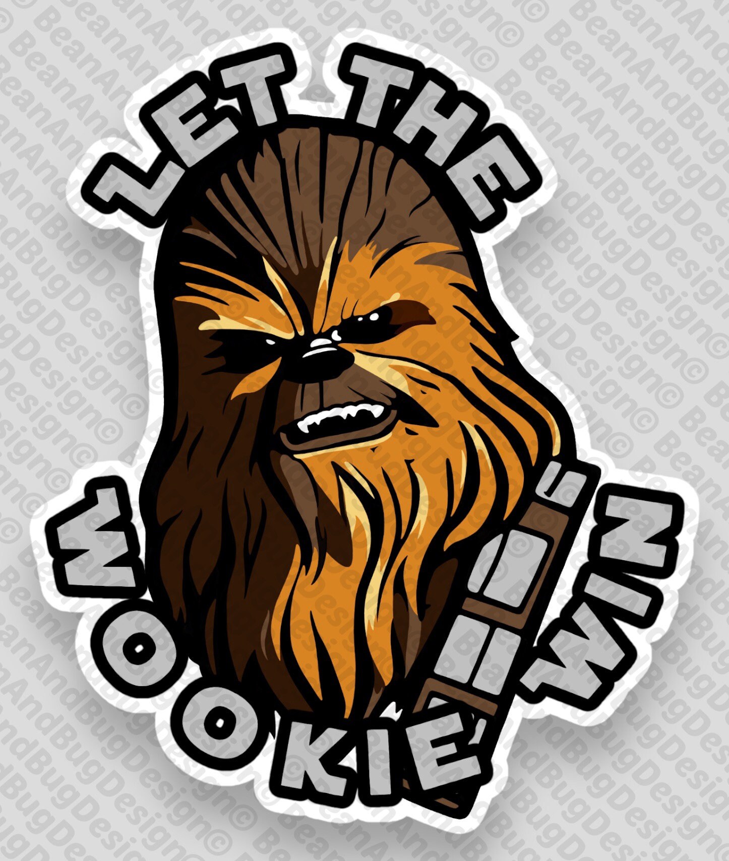 Fanart Chewy let the Wookie Win Cricut-ready PNG/SVG Digital Files Pack ...
