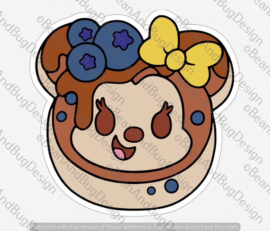 Fanart Minnie Blueberry Pancake Munchling Cricut-ready - Etsy