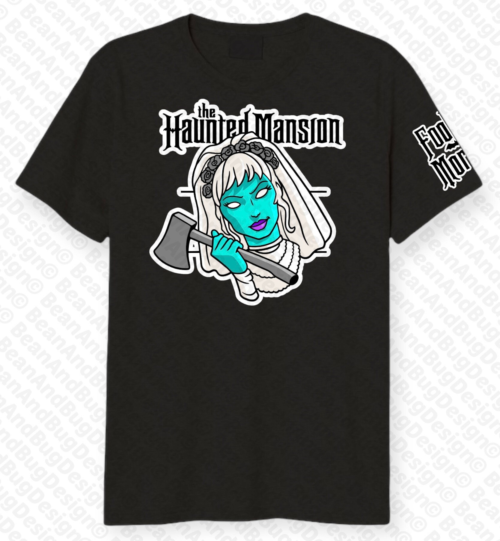 Fanart the Haunted Mansion’s the Bride Cricut-ready PNG/SVG Digital ...