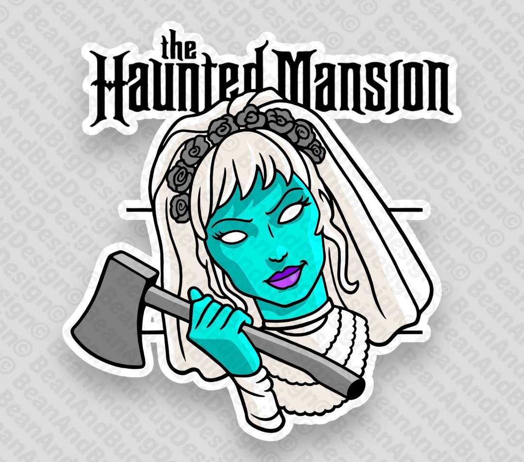 Fanart the Haunted Mansion’s the Bride Cricut-ready PNG/SVG Digital ...