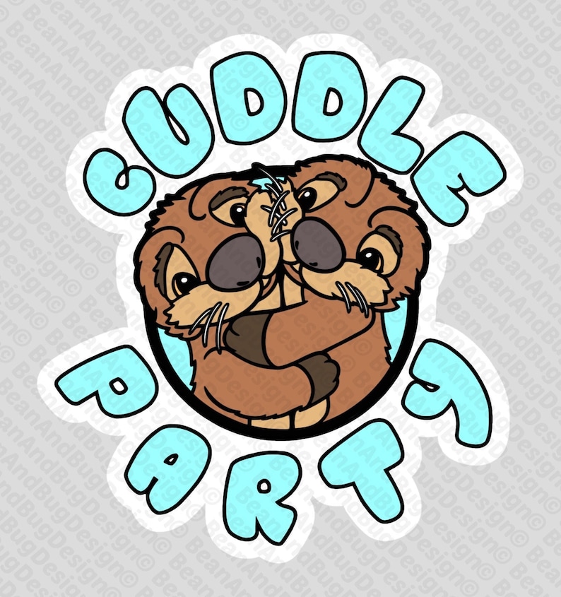 Fanart Otters Cuddle Party Cricut-ready JPG/PNG/SVG Digital - Etsy
