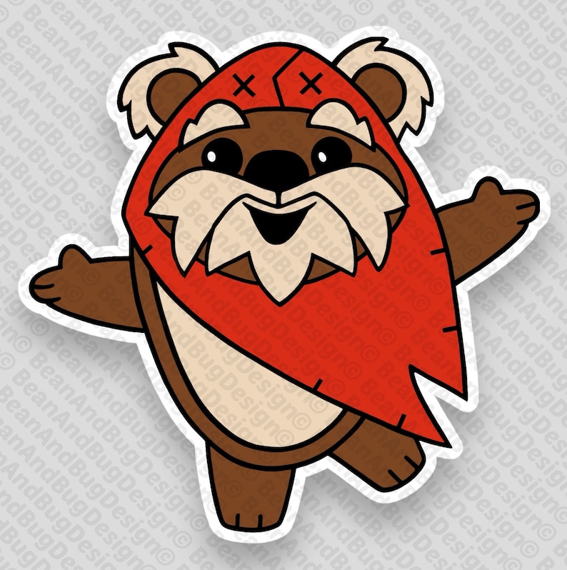 Fanart Ewok Merry Christmas Cricut-ready JPG/PNG/SVG Digital Files Pack ...