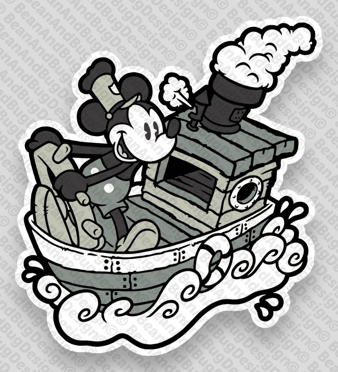 Fanart Steamboat Willy Steamboat Cricut-ready JPG/PNG/SVG Digital Files ...