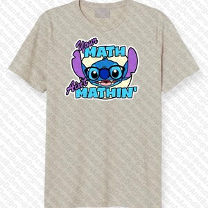 Fanart Math Stitch Funny Math Teacher Cricut-ready JPG/PNG/SVG Digital ...