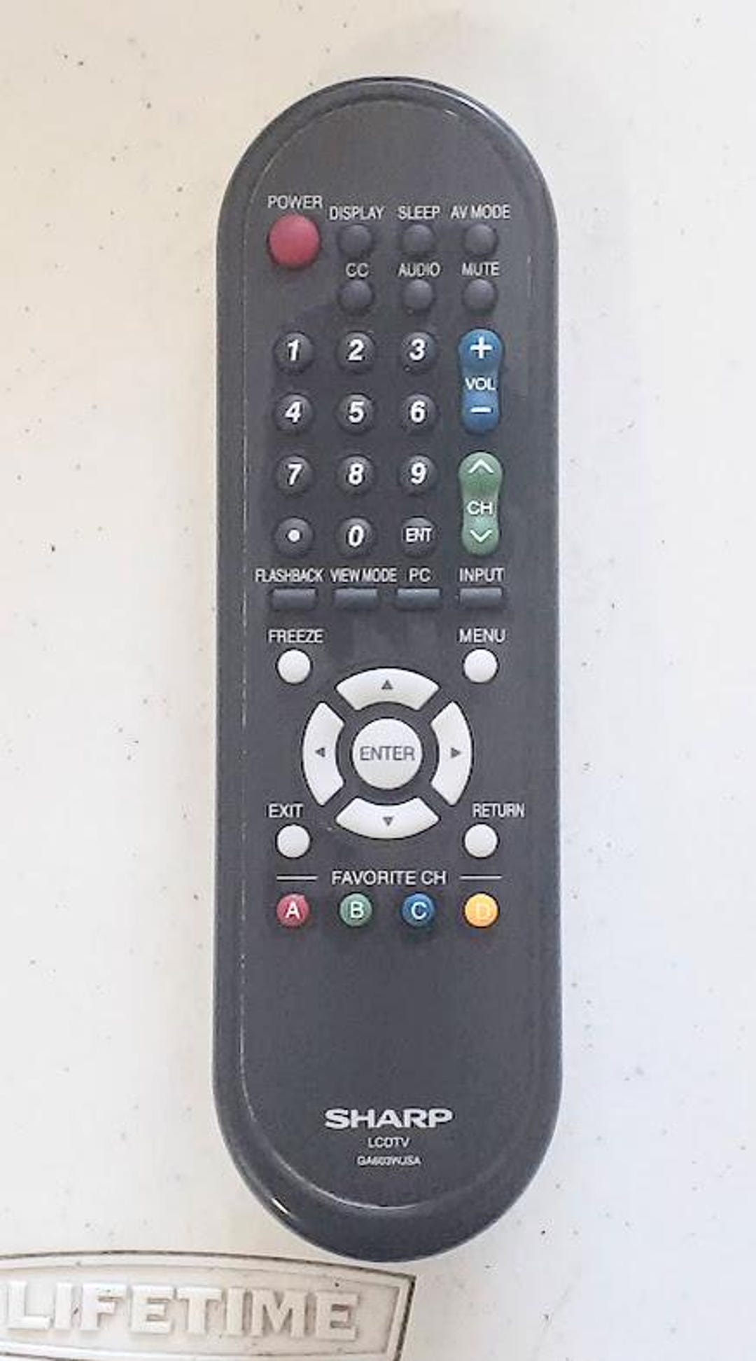 SHARP GA603WJSA Lcd/plasma HDTV Remote Control for Models: LC19D44U ...