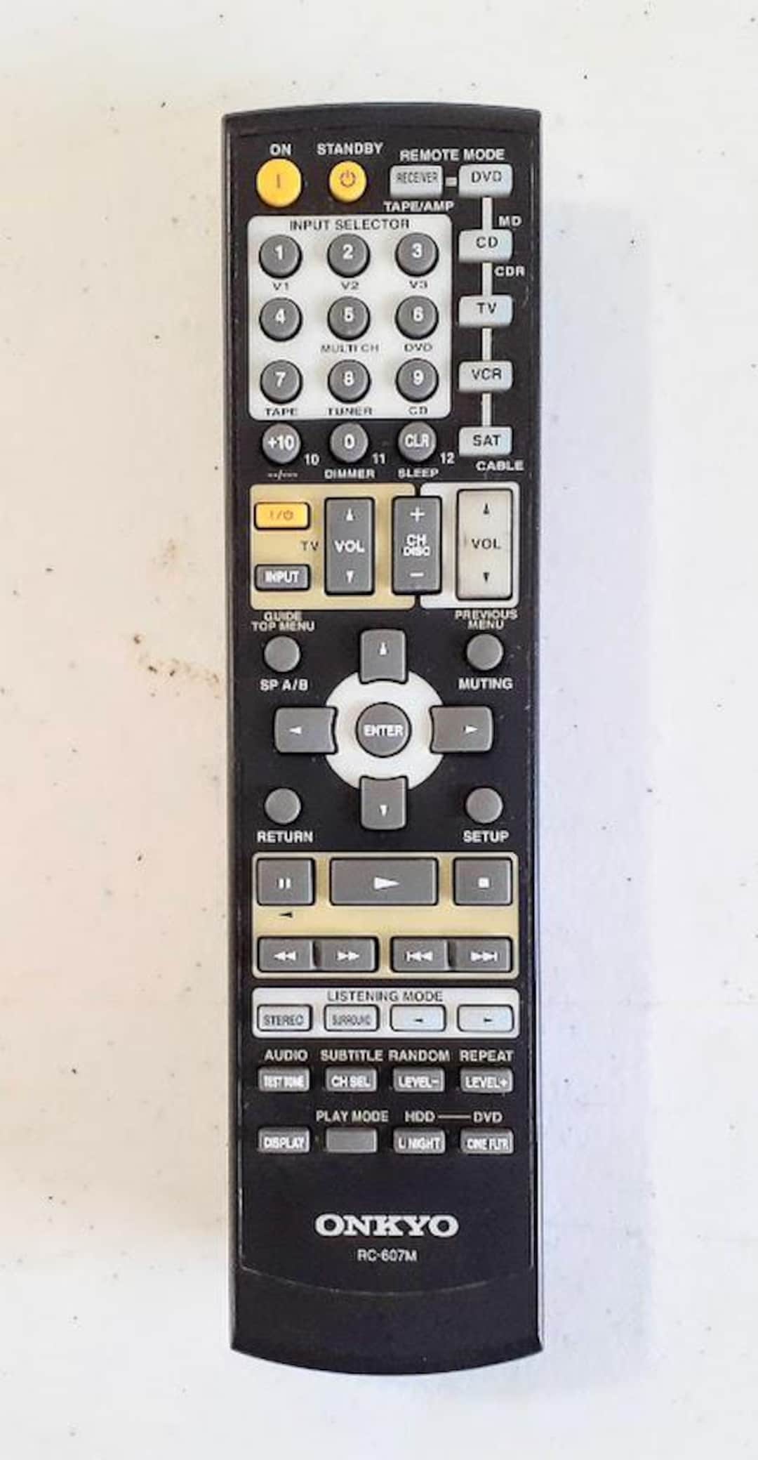Onkyo RC-607M A/V Receiver Remote Control for Models: TX-SR503 TX-SR503E Tx-sr8350 - Etsy
